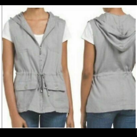 Kenar | Jackets & Coats | Kenar 0 Linen Hooded Vest 4866 | Poshmark